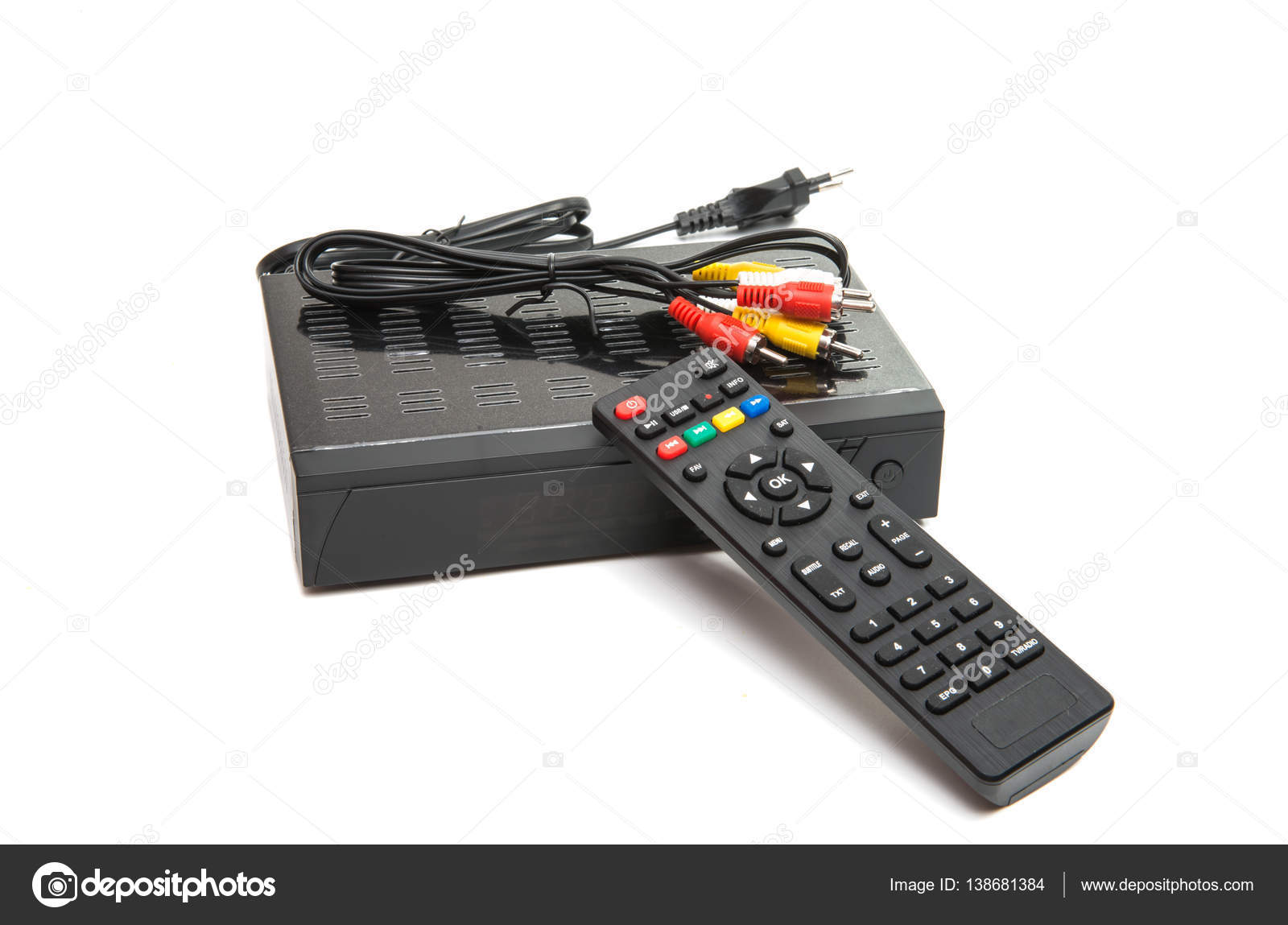 Digital receiver with remote control Stock Photo by ©ksena32 138681384