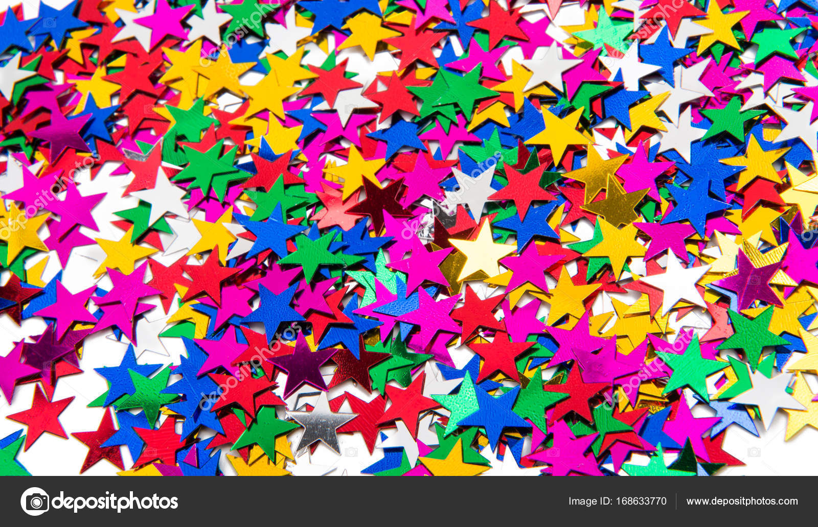 Confetti background of small colored stars — Stock Photo © ksena32 ...