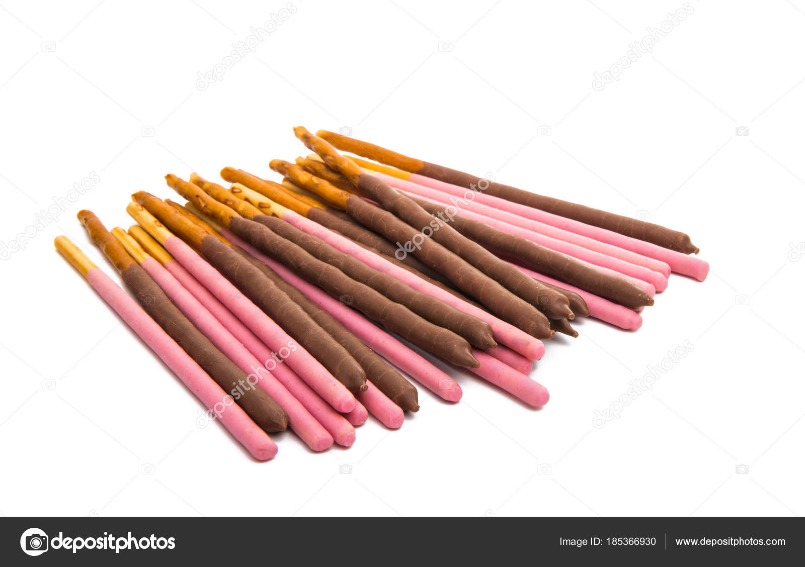 Chocolate dipped cookie sticks — Stock Photo © ksena32 #185366930
