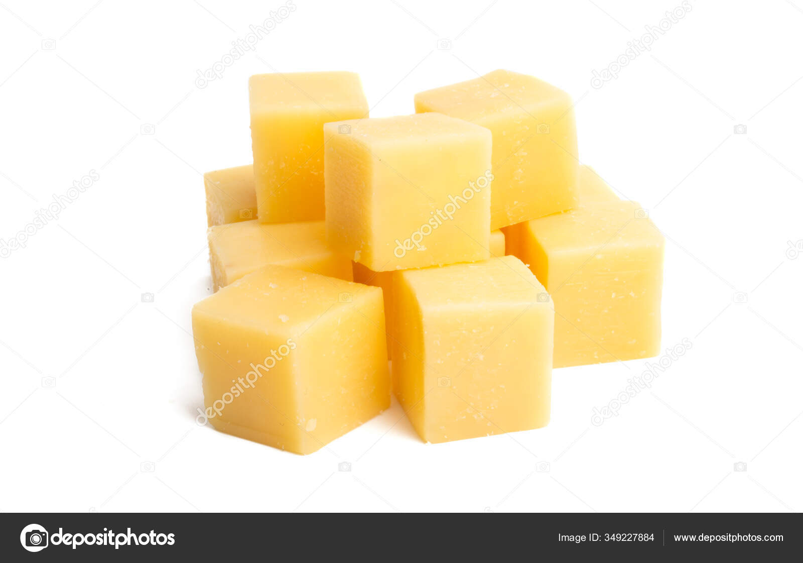 Cheese Cubes Isolated White Background Stock Photo by ©ksena32 349227884