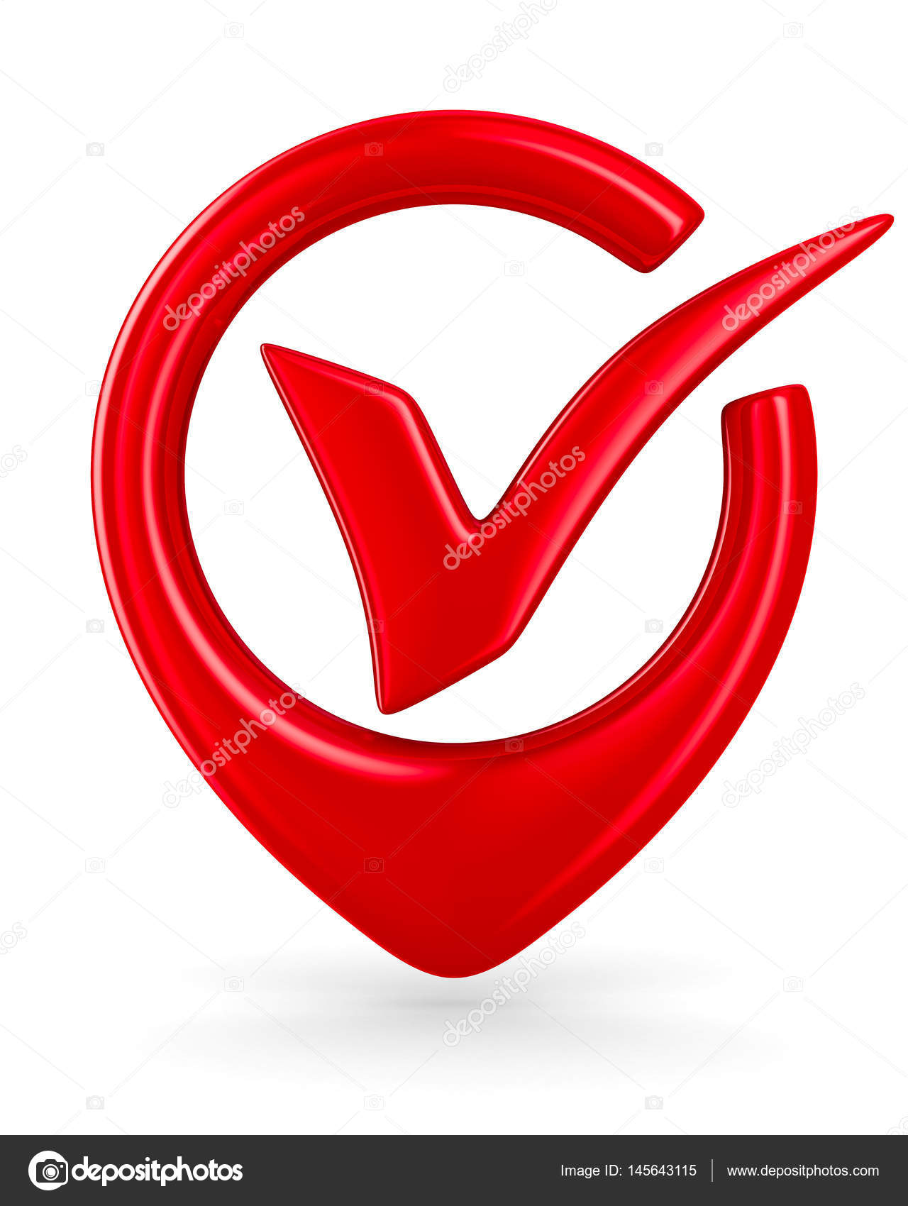 Red positive symbol on white background. Isolated 3D image Stock Photo ...