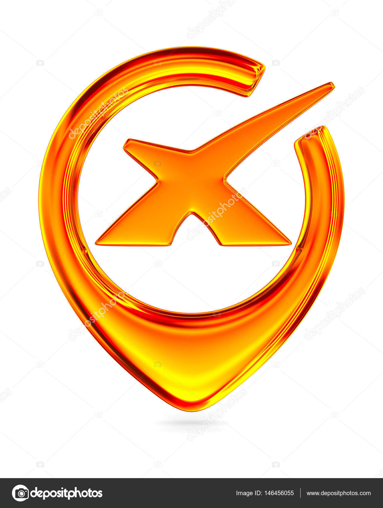 Red marker on white background. Isolated 3D image — Stock Photo ...