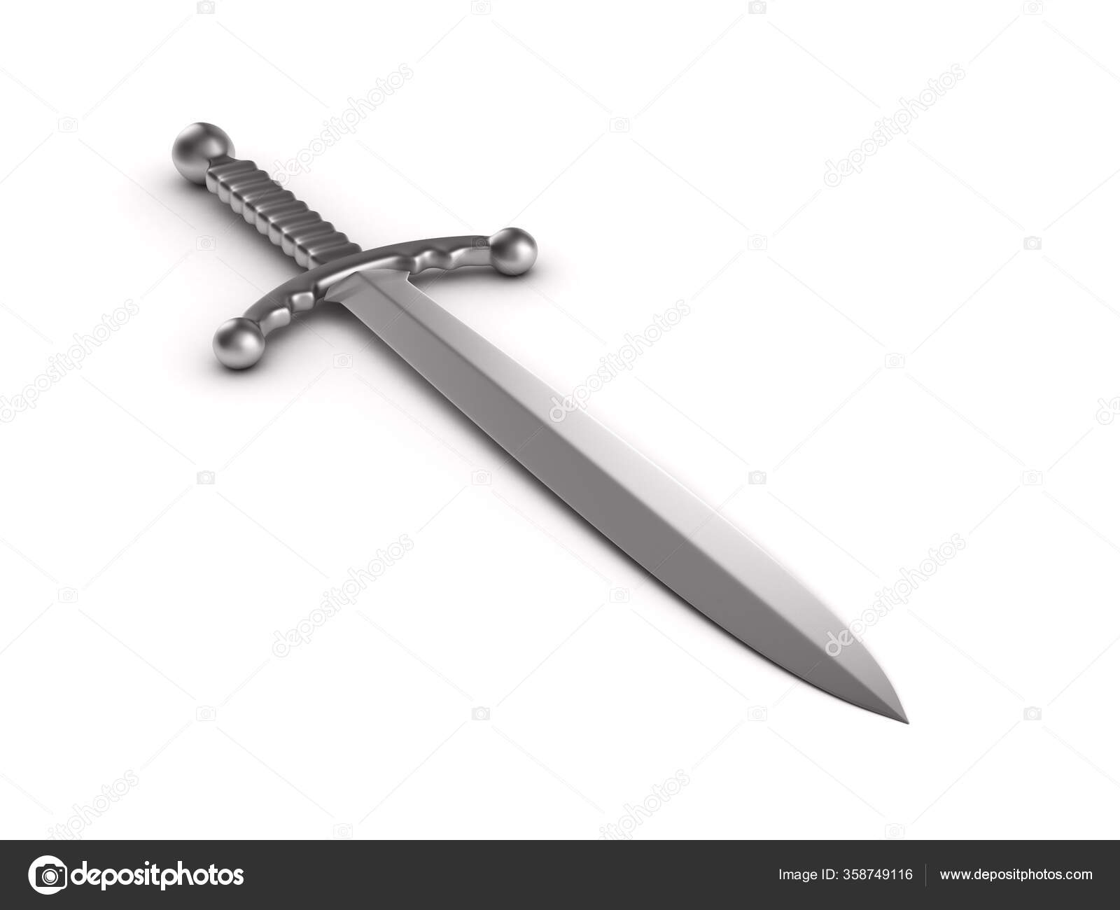 Sword White Background Isolated Illustration — Stock Photo © ISergey ...