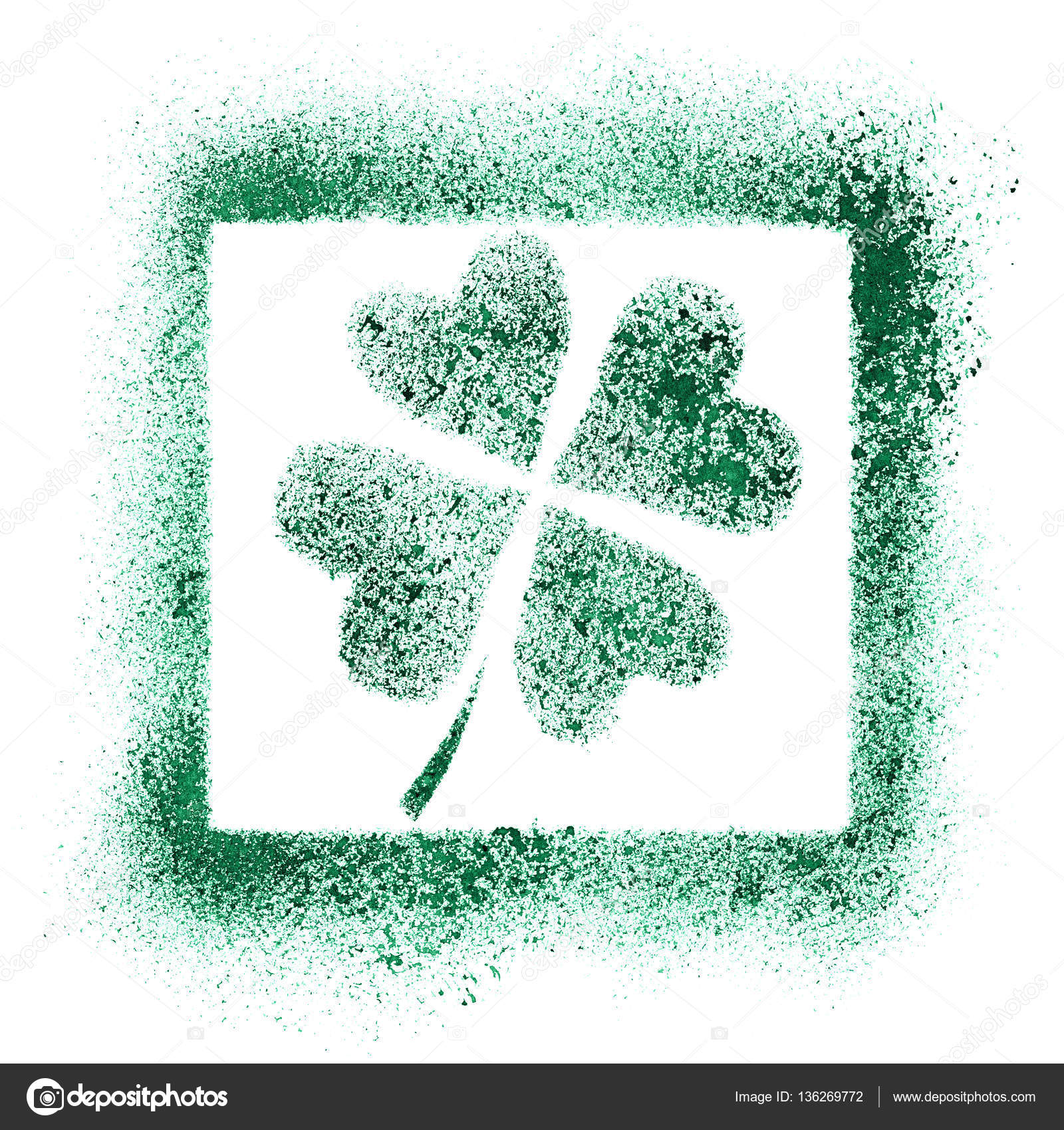 Four-leaf Irish clover — Stock Photo © Zoooom #136269772