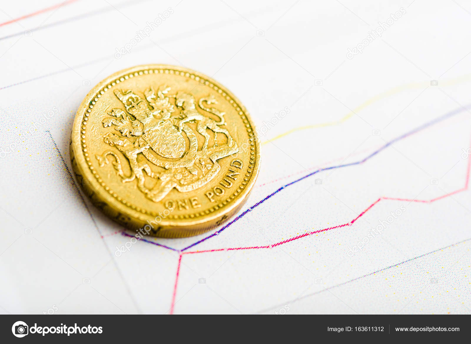 One pound coin Stock Photo by ©valphoto 163611312