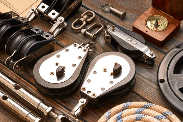 Sailing yacht equipment — Stock Photo © haveseen #139003486