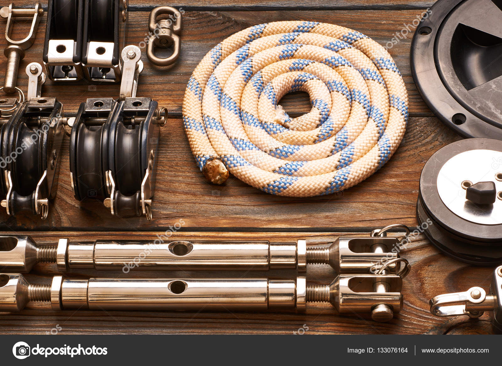 Equipo de aparejo de yates de vela: fotografía de stock © haveseen ...