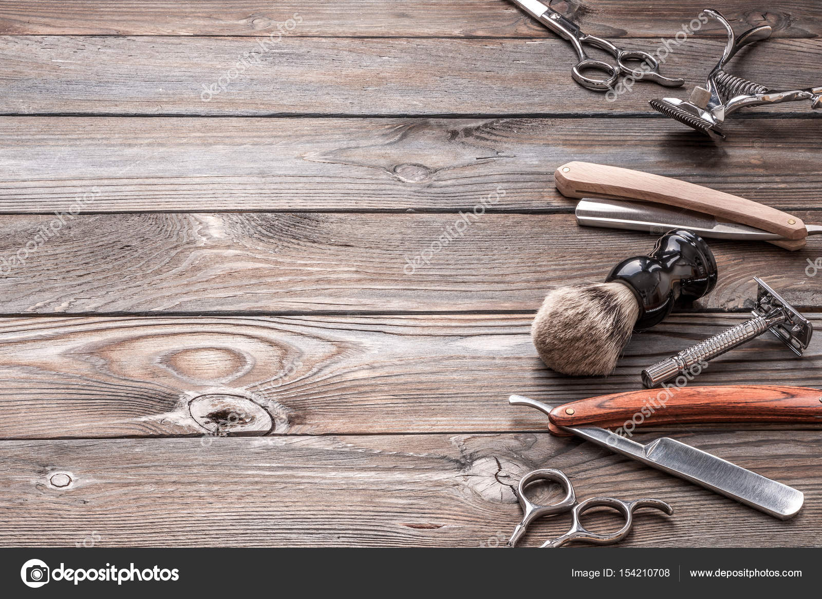 Classic barber shop tools Stock Photo by ©haveseen 154210708