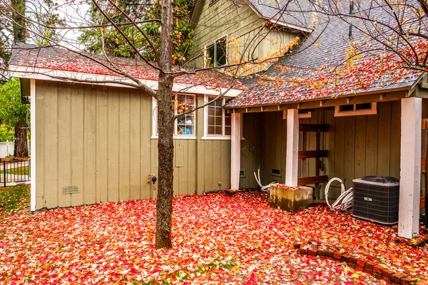 Fall leaves house Stock Photos, Royalty Free Fall leaves house Images ...
