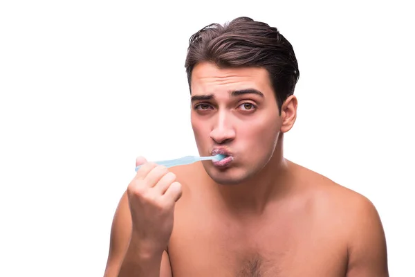 Male brushing teeth Stock Photos, Royalty Free Male brushing teeth ...
