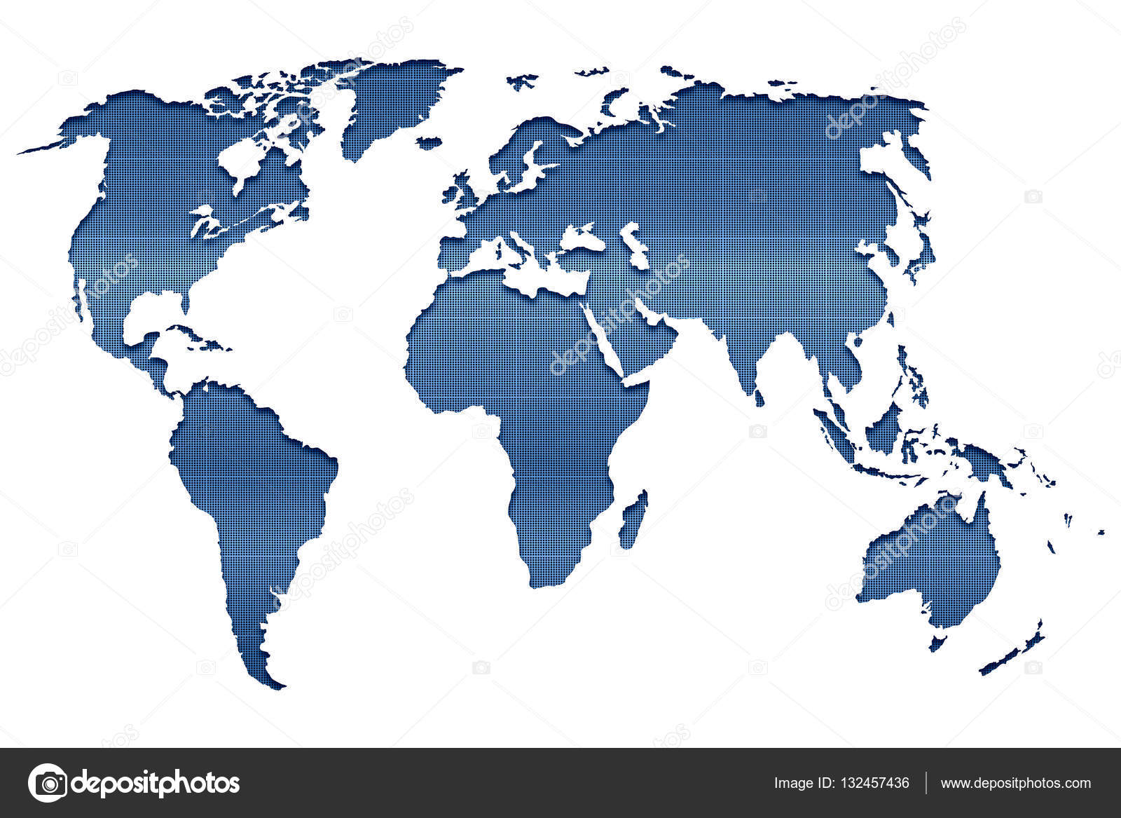 World map illustration in flat mode — Stock Photo © Elnur_ #132457436