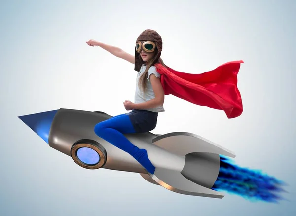 100,000 Girl riding rocket Vector Images | Depositphotos