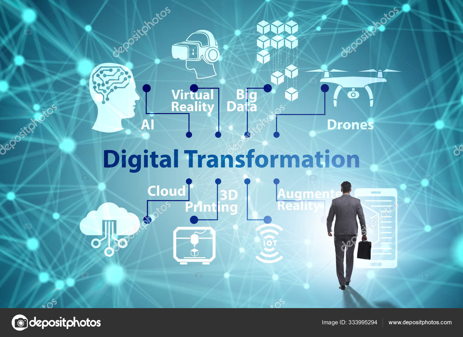 Concepto de tecnología de transformación y digitalización digital: fotografía de stock © Elnur ...