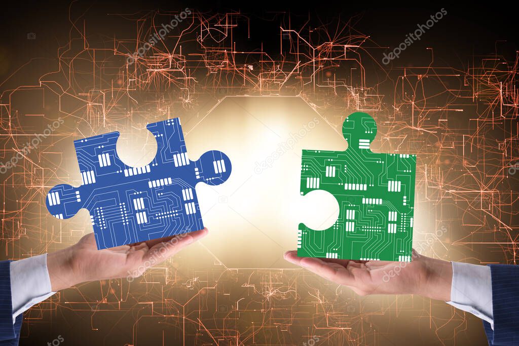 Concepto de transformaci n digital con rompecabezas 2024