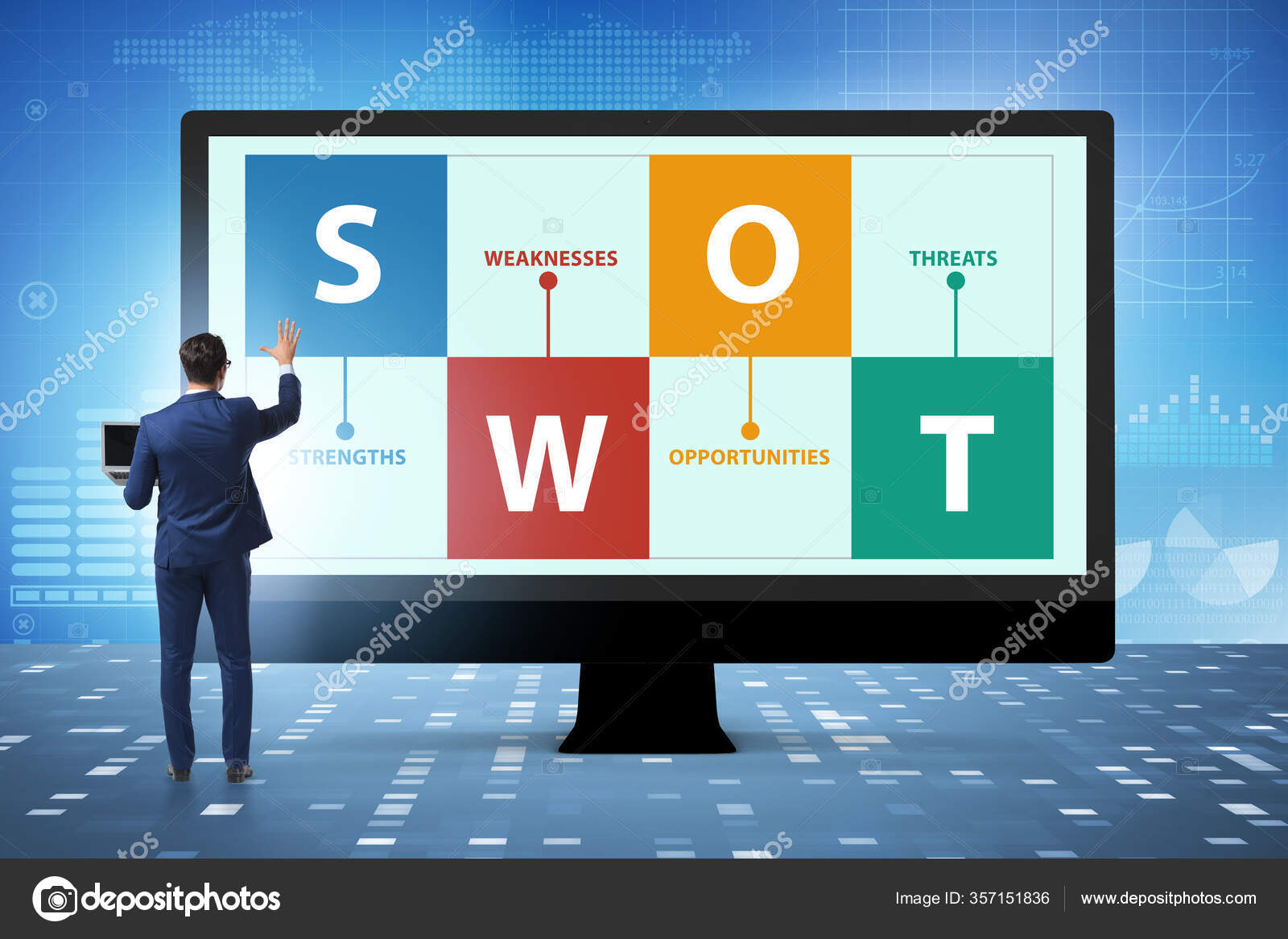 SWOT technique concept for business — Stock Photo © Elnur_ #357151836