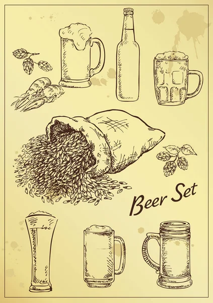 Hand drawing beer banner — Stock Vector © grafnata #152877860