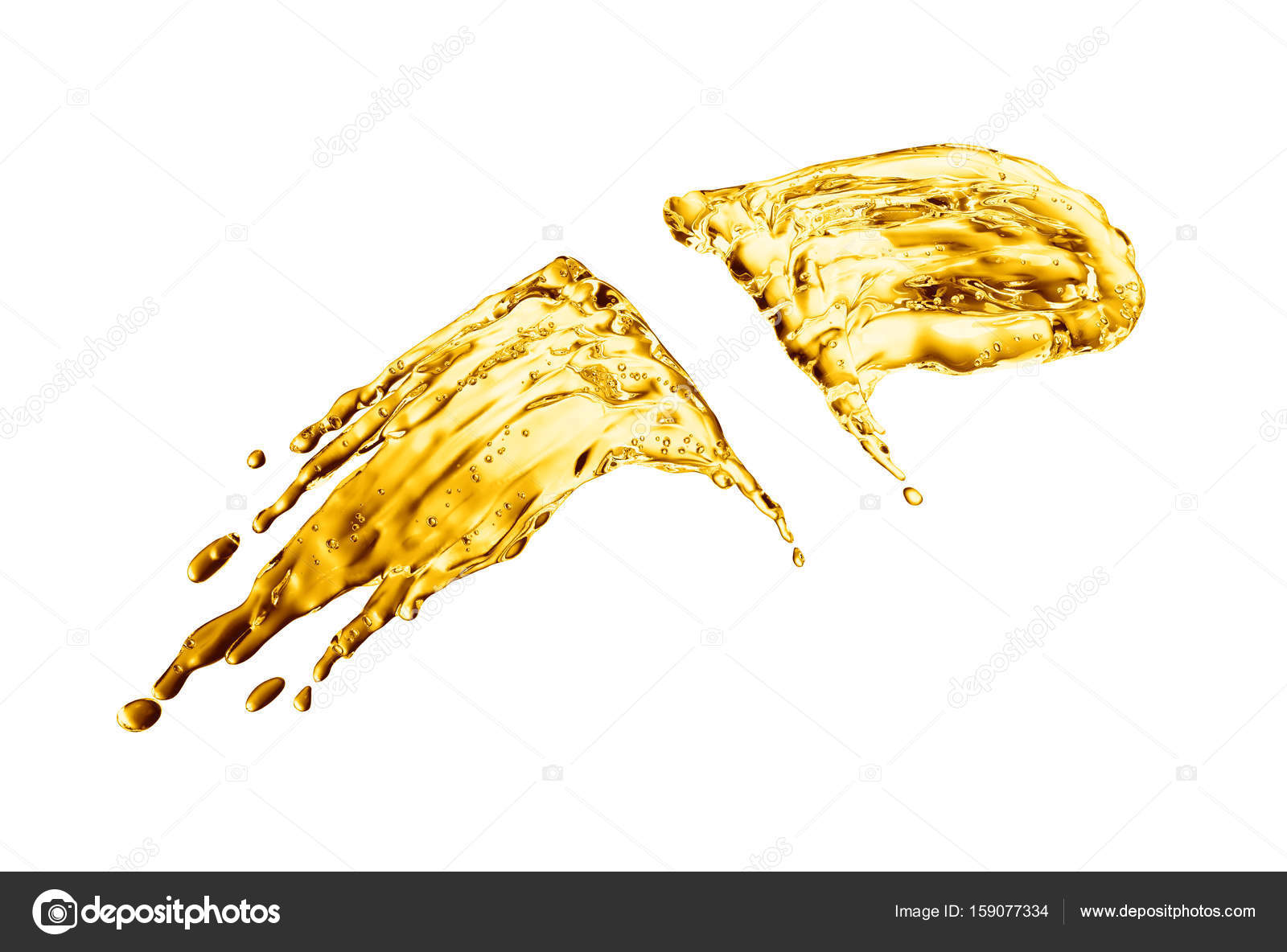 Oil splash isolated on white background Stock Photo by ©Irochka 159077334