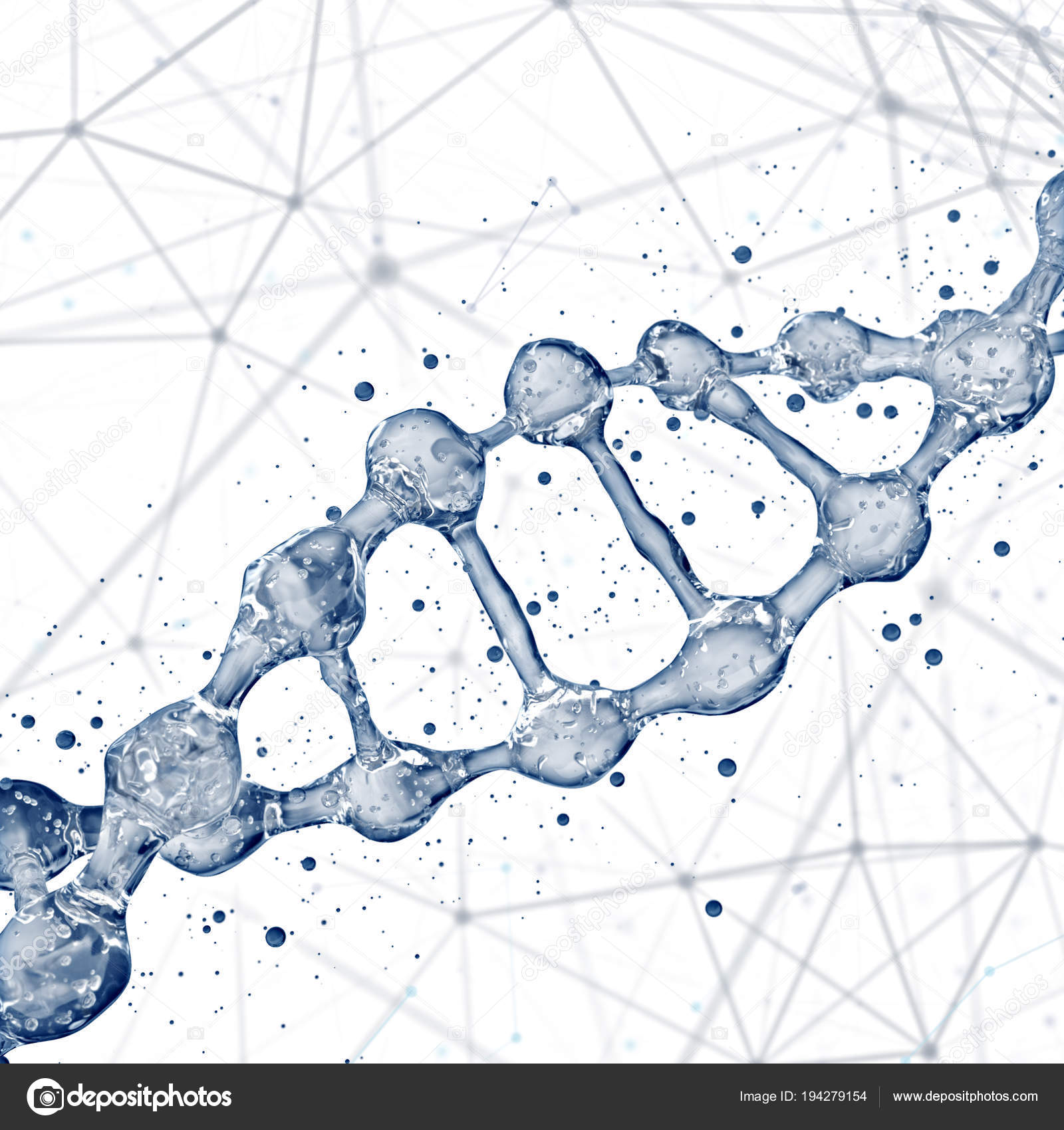 DNA molecules design illustration. — Stock Photo © Irochka #194279154