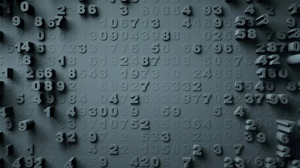 Abstract Numbers Random Motion - Stock Image - Everypixel