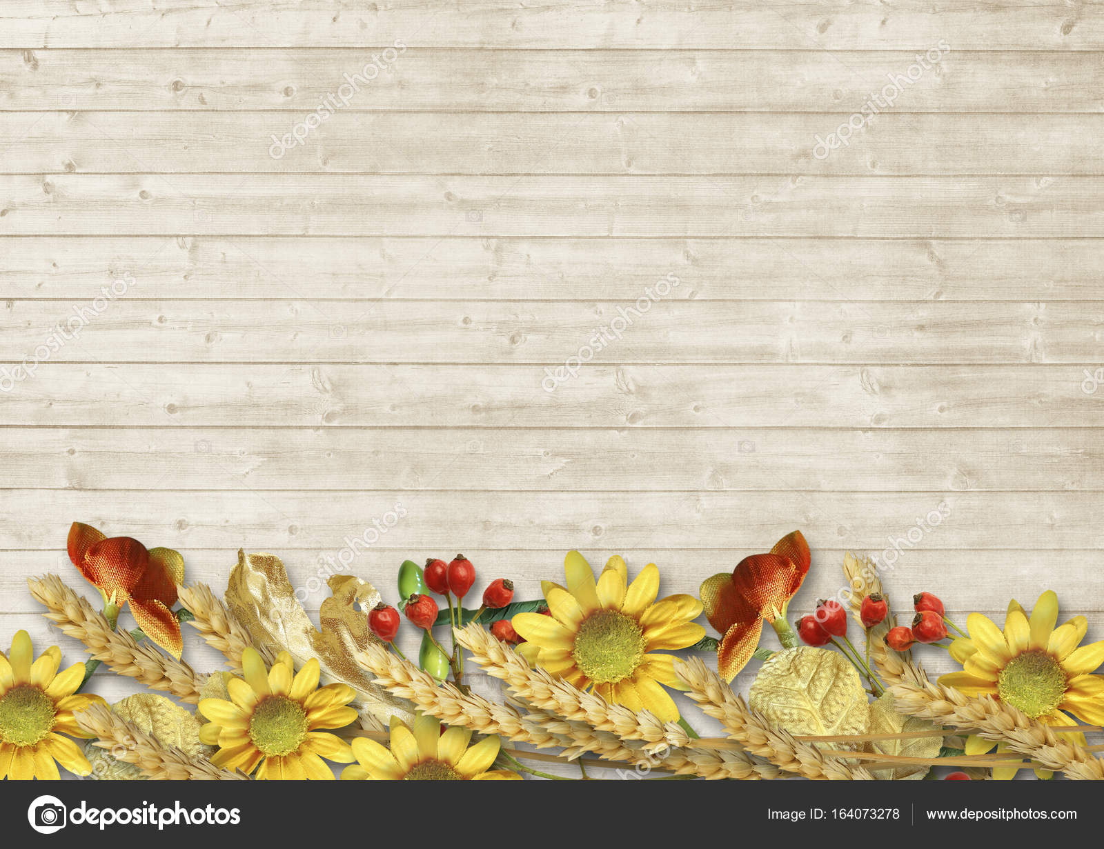 Golden autumn border Stock Photo by ©chiffa 164073278
