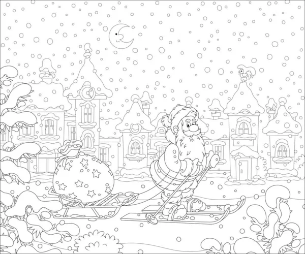 Lyžař omalovánka Stock vektory, Royalty Free Lyžař omalovánka Ilustrace ...