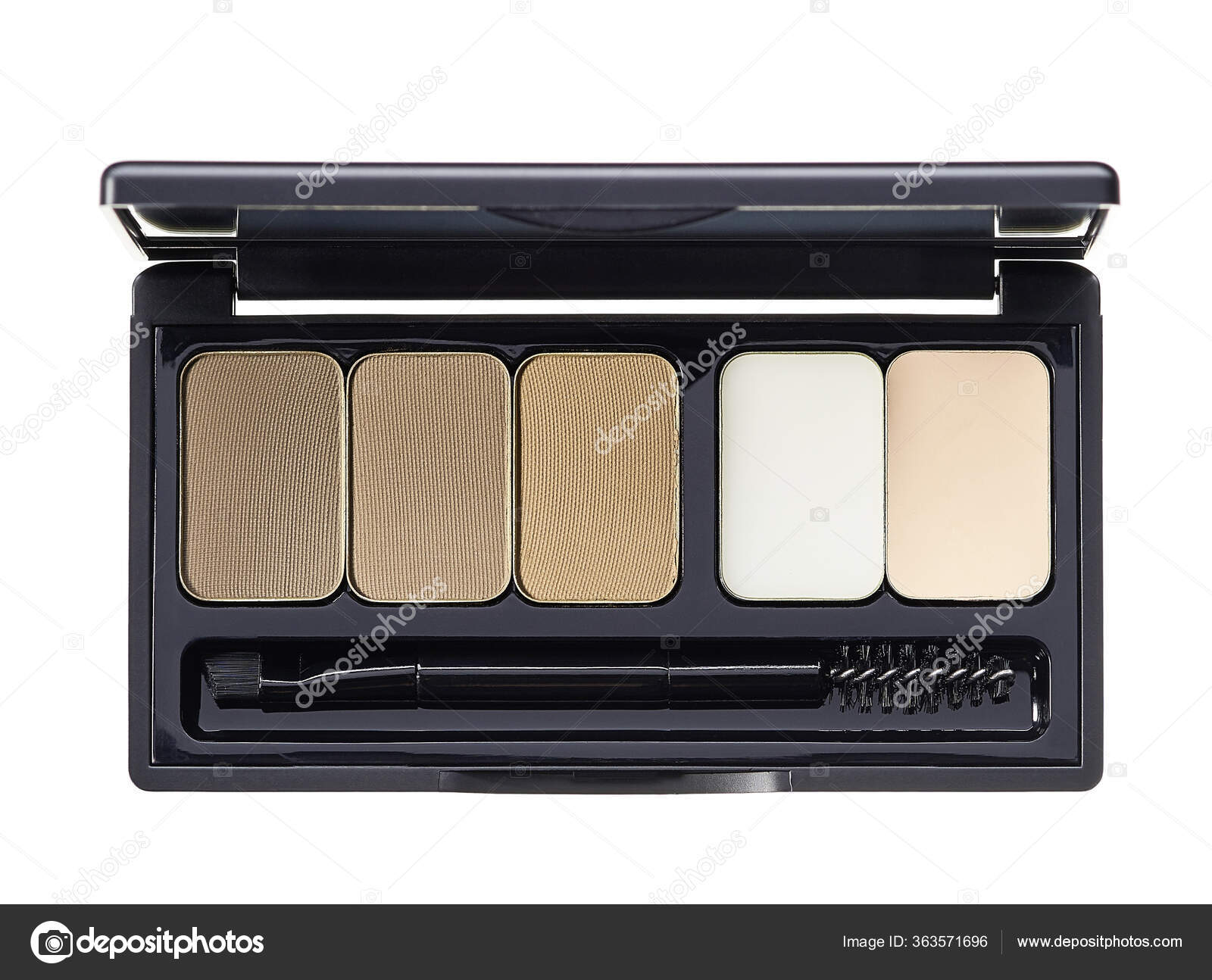 Multi Color Palette Trendy Shades Eye Shadow Isolated White Background ...