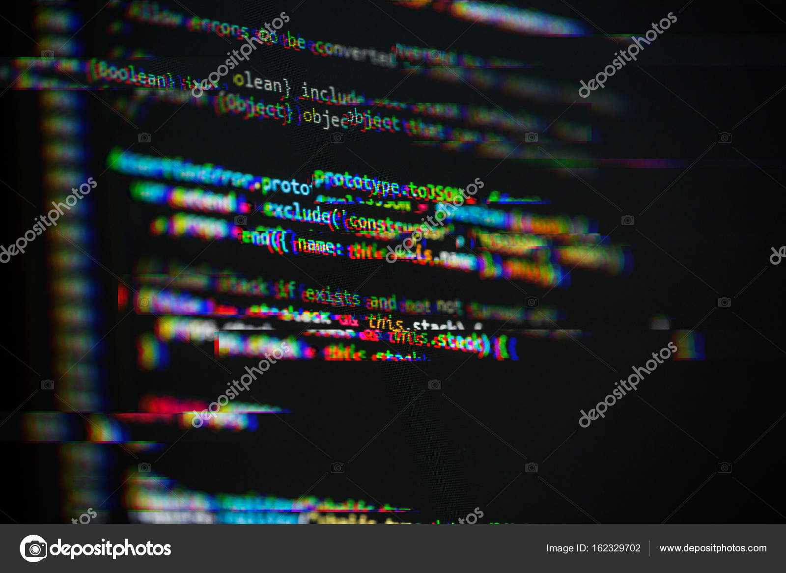 Binary code background with glitch effect — Stock Photo © logoff #162329702