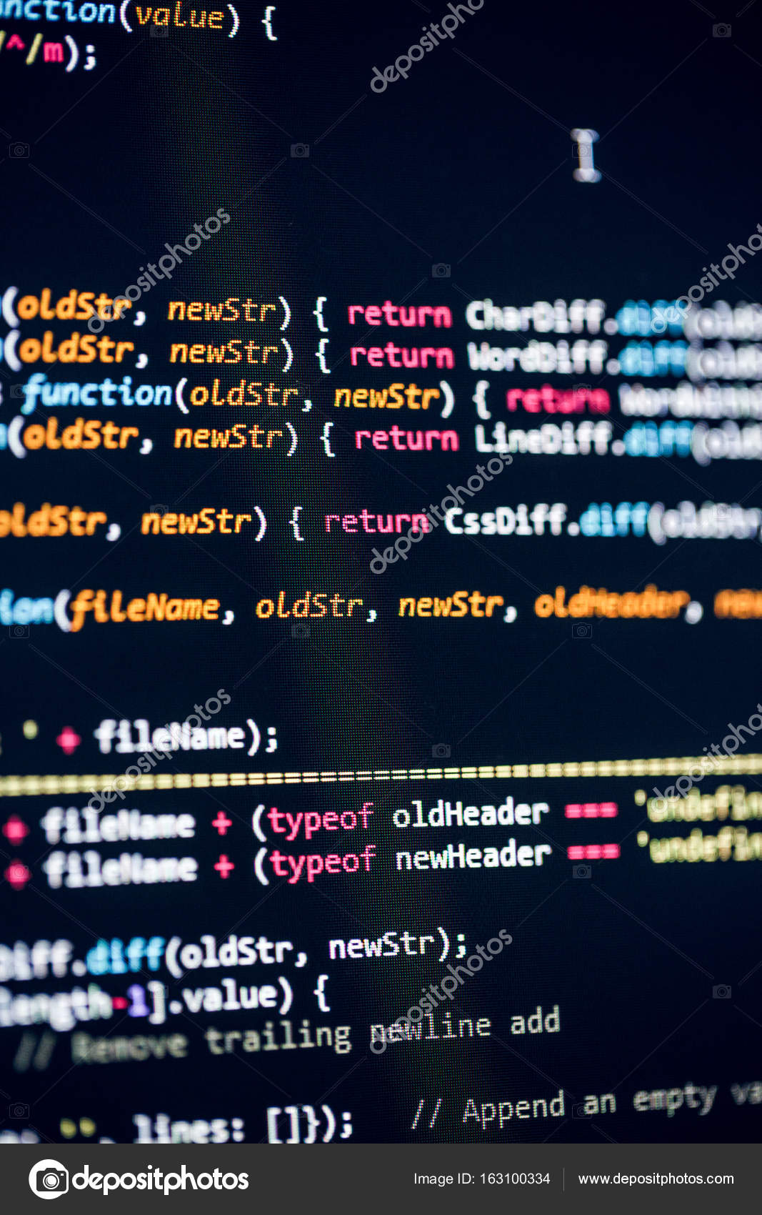 Código de programación del desarrollador de software: fotografía de ...