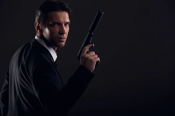 Photo from back of gangster man Stock Photo by ©logoff 181044114