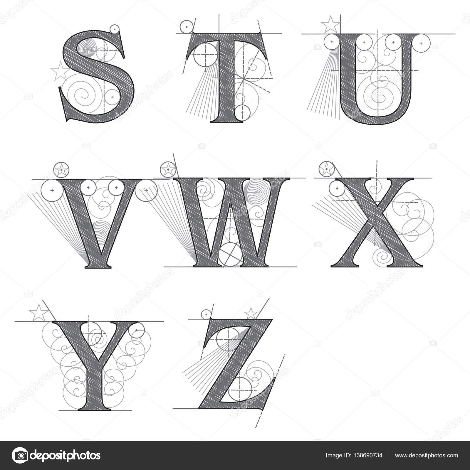 Architectural Letters for design Stock Vector by ©itmuryn 138690734
