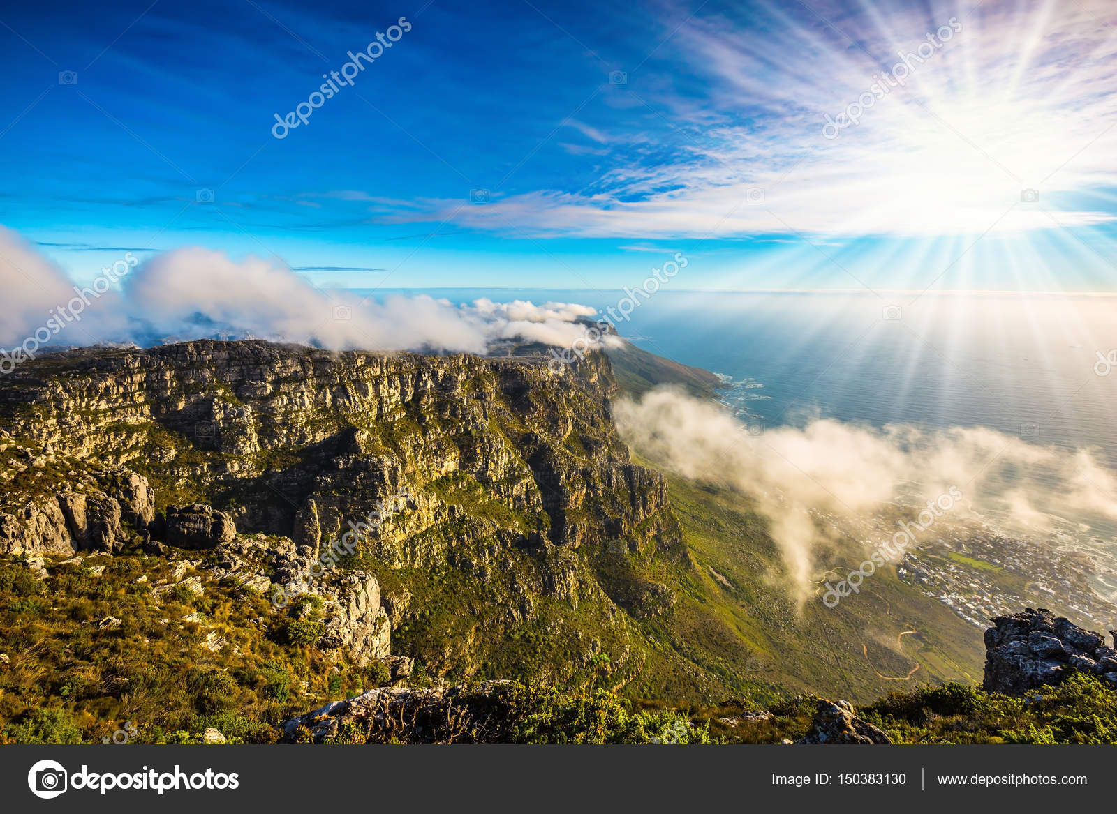Table Mountain to Atlantic Ocean Stock Photo by ©kavramm 150383130