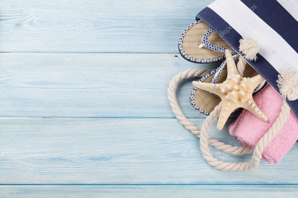 Cute Beach accessories Stock Photo by ©karandaev 125922750