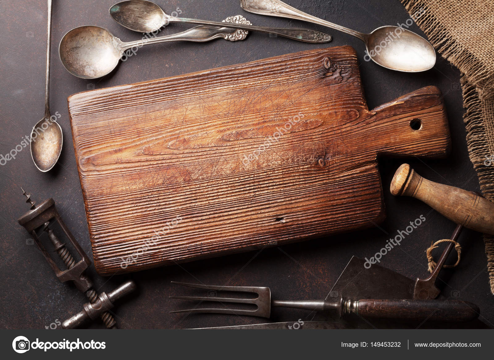 Old vintage kitchen utensils — Stock Photo © karandaev #149453232
