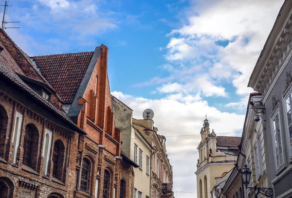 Old Lithuanian architecture of the Vilnius city. — Stock Photo ...