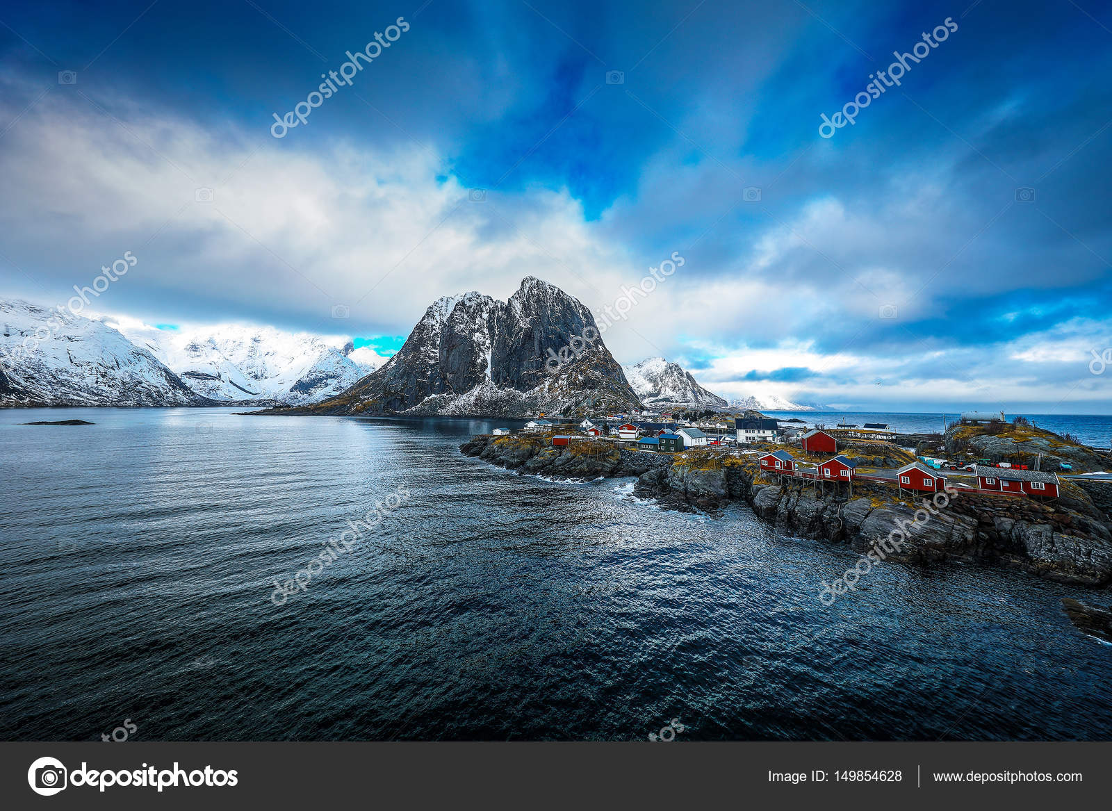 Lofoten islands. Beautiful Norway spring landscape. Stock Photo by ...