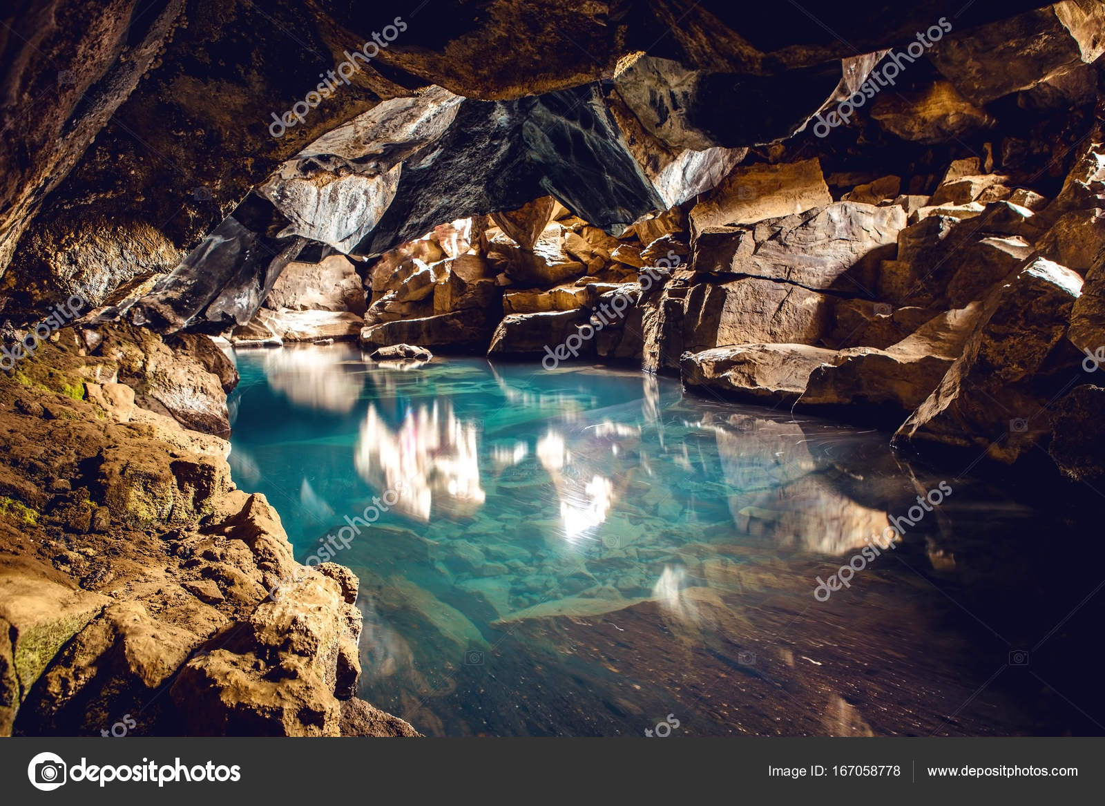 Beautiful Cave Lakes