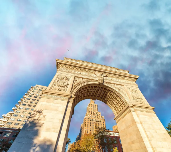 Buildings of Washington Square, Manhattan - Stock Image - Everypixel