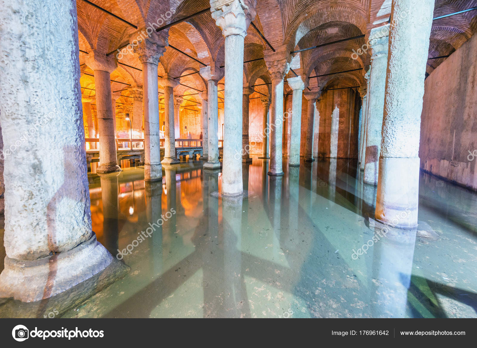 The Basilica Cistern - Underground water reservoir build by Empe Stock ...