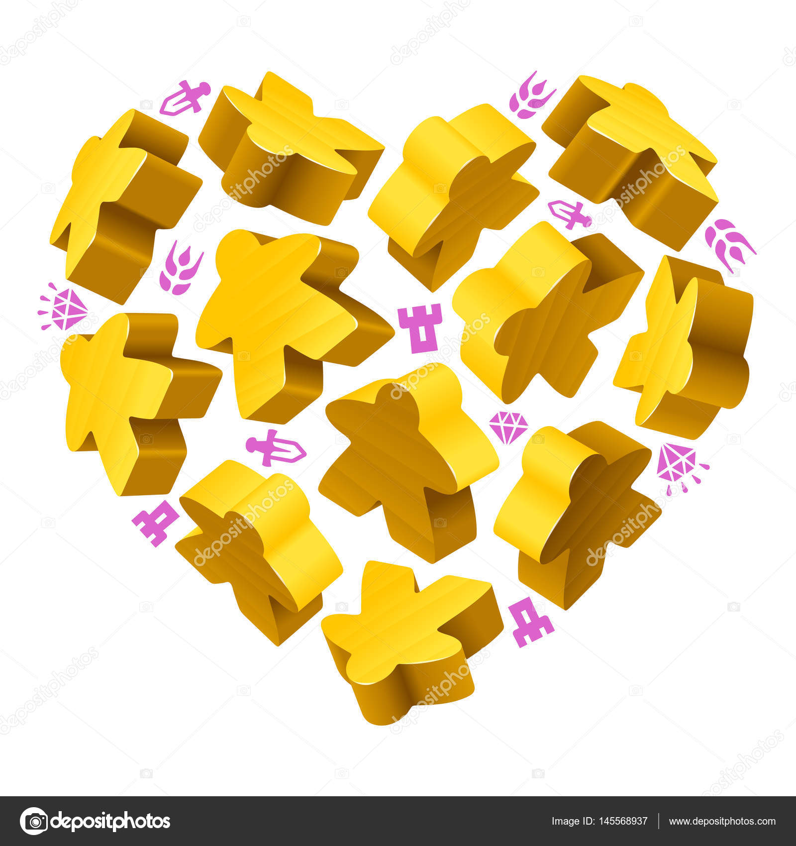 Concept of love by board games Stock Vector by ©d-e-n-i-s 145568937