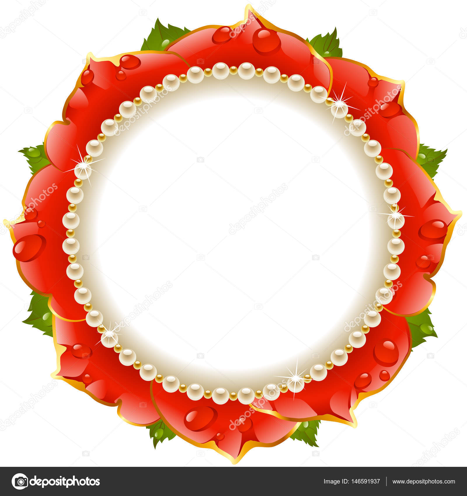 Red Circle Border Clip Art