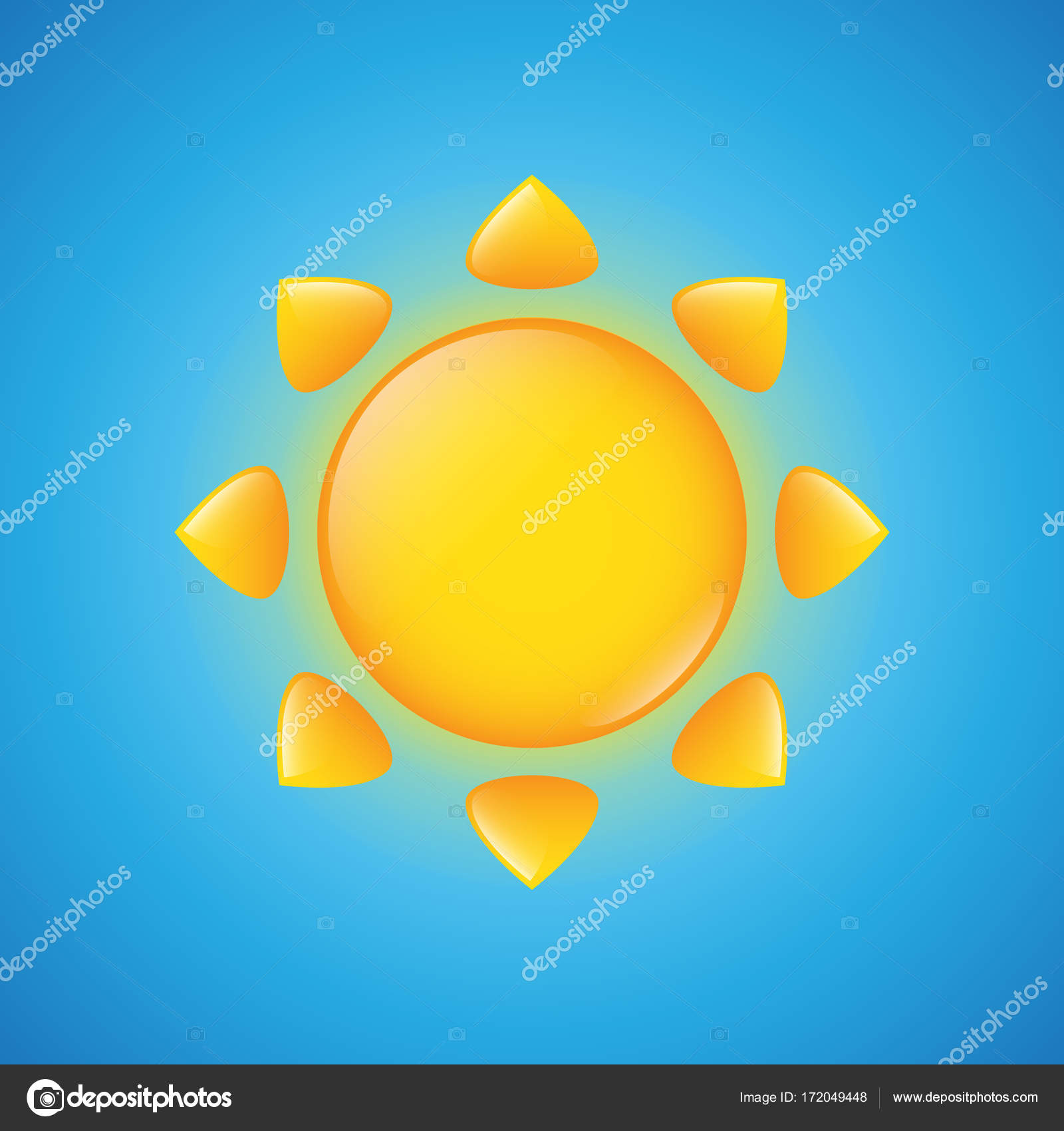 Simple abstract sun Stock Vector Image by ©gladcov #172049448