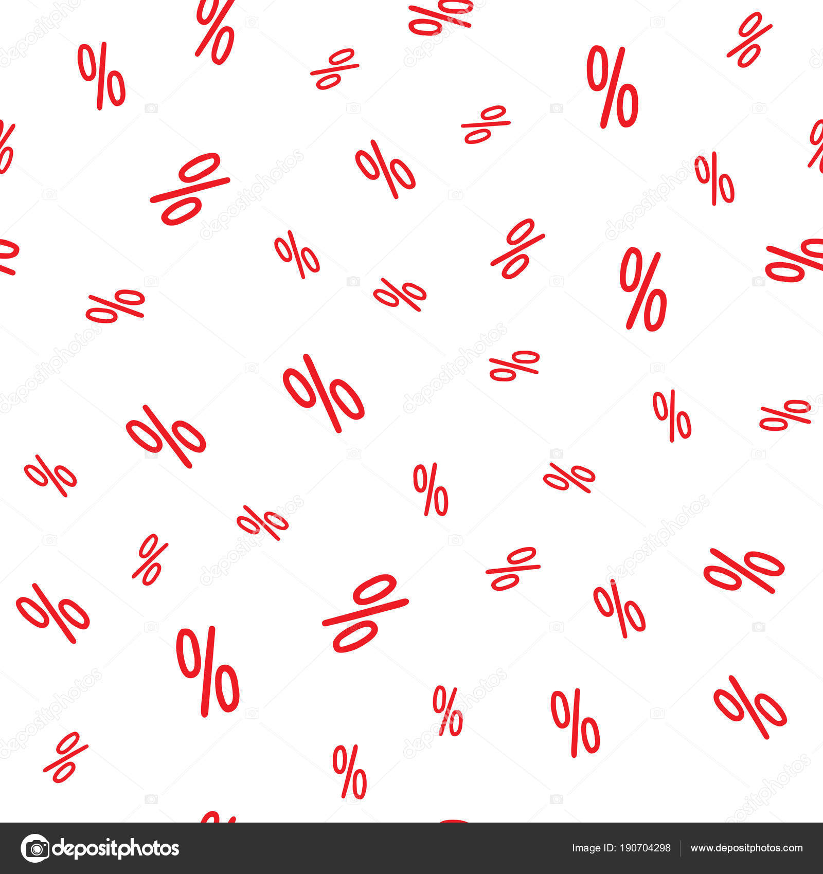 Percent Signs Seamless Pattern White Background Stock Vector by ...