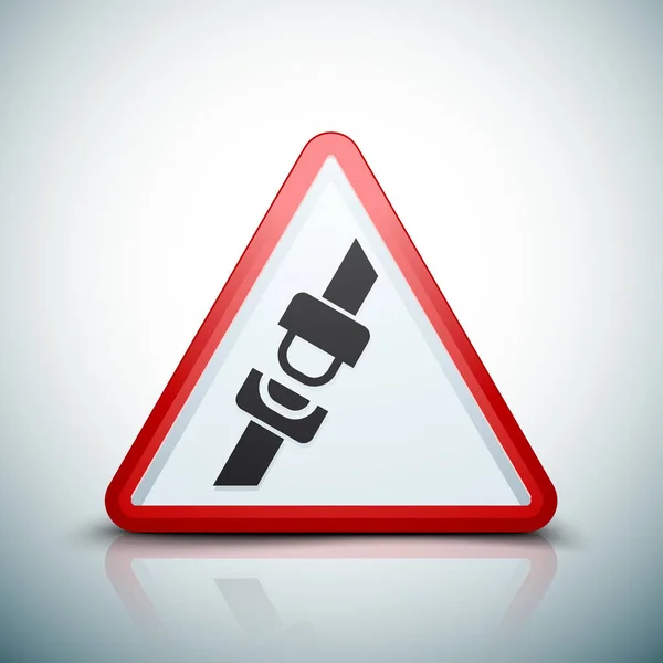 Safety belt warning sign Stock Vector Image by ©Yuriy_Vlasenko #129288436