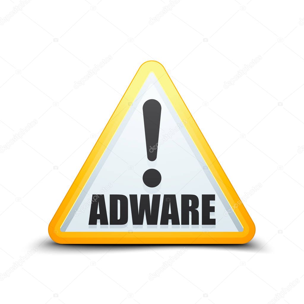 Adware sign icon Stock Vector Image by ©Yuriy_Vlasenko #130040474