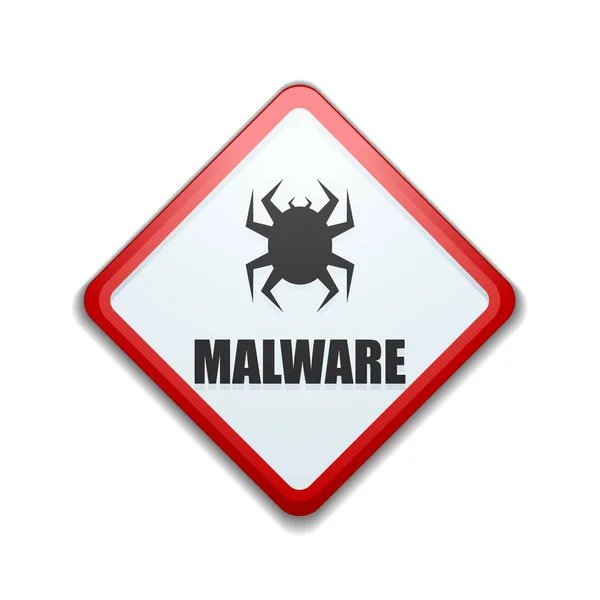 Malware Attention Hazard sign Stock Vector Image by ©Yuriy_Vlasenko ...