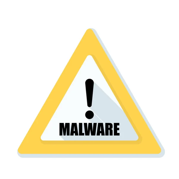 Malware Attention Hazard sign Stock Vector by ©Yuriy_Vlasenko 130445166