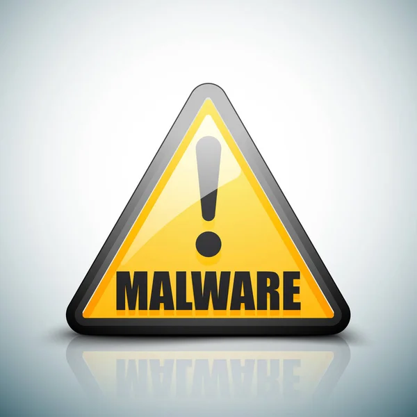 Malware Attention Hazard sign Stock Vector by ©Yuriy_Vlasenko 130445166