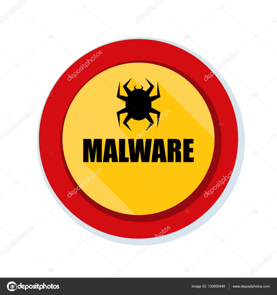 Malware Attention Hazard sign Stock Vector Image by ©Yuriy_Vlasenko ...