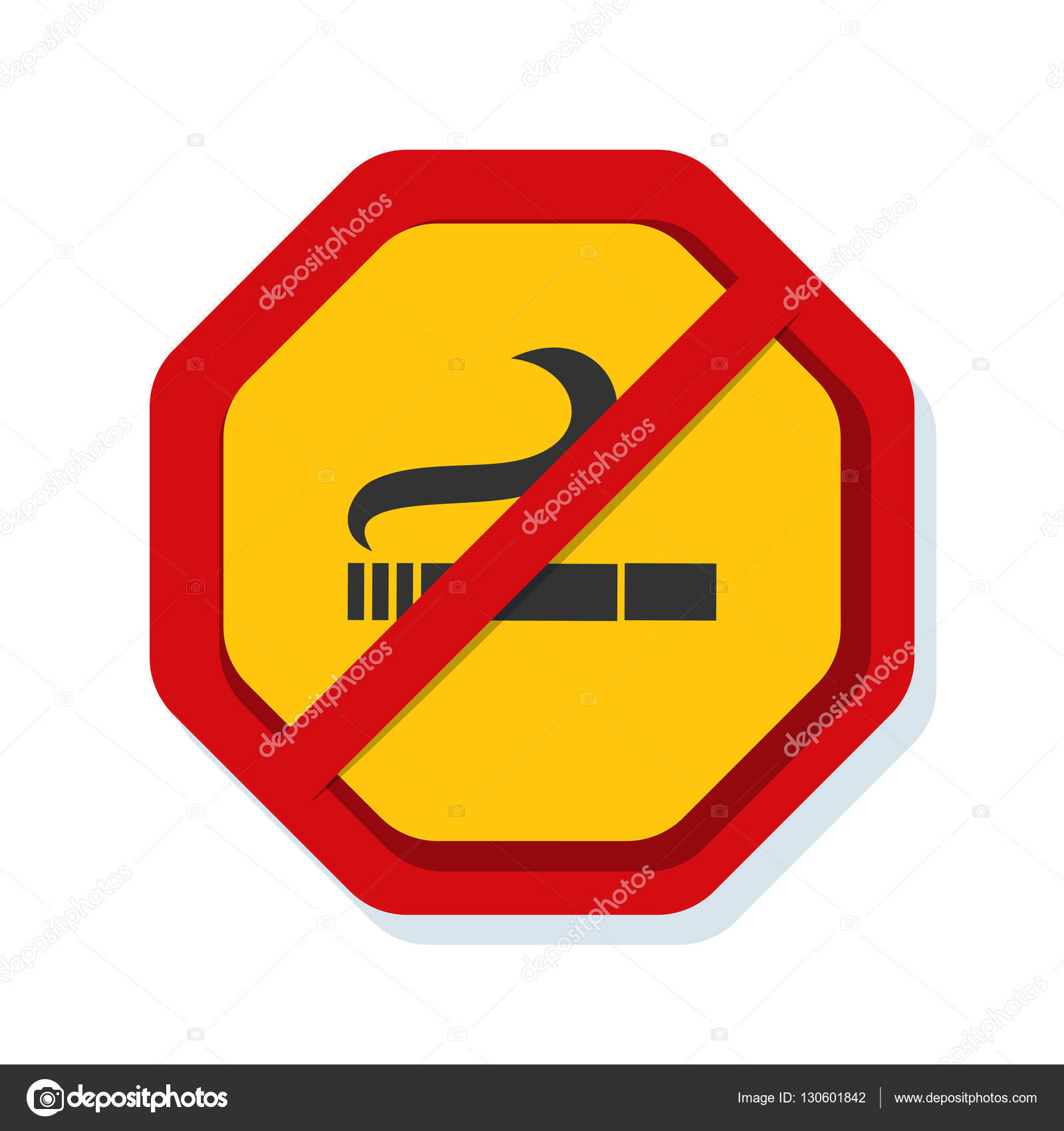 No fumar signo de área Vector de stock #130601842 de ©Yuriy_Vlasenko