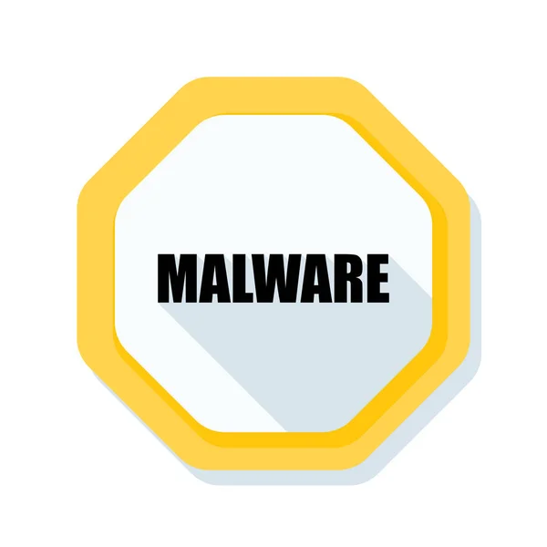 Malware Attention Hazard sign Stock Vector by ©Yuriy_Vlasenko 130445166
